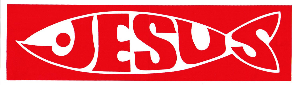 51027 - Bumper Sticker - Jesus / Fish – McBeth Corporation