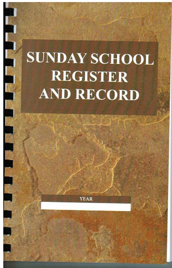 60165 SUNDAY SCHOOL REGISTER AND RECORD – McBeth Corporation
