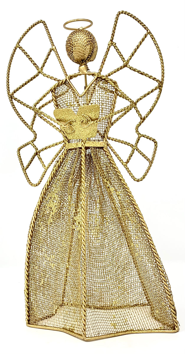2500 - GOLD MESH ANGEL TREE TROPPER – McBeth Corporation